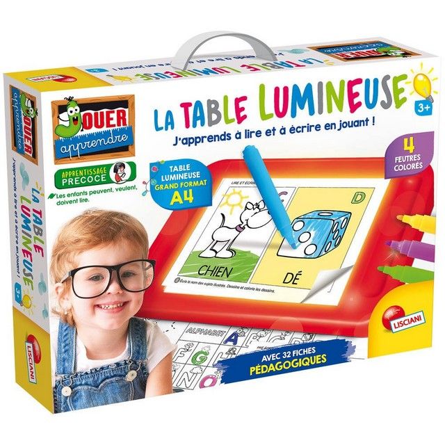 LA TABLE LUMINEUSE J'APPRENDS A LIRE ET A ECRIRE FR68593