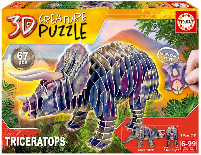 Puzzle 3D Triceratops 19183