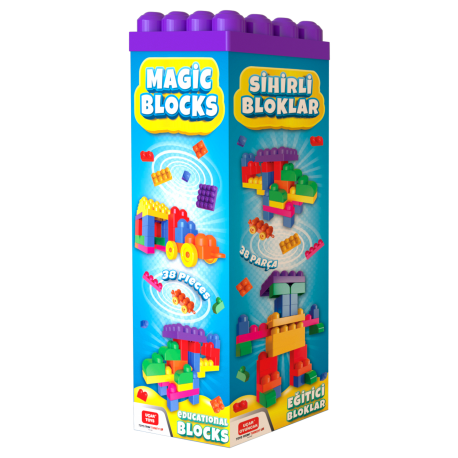 MAGIC BLOCKS 38 PCS WITH BLOCKS 91